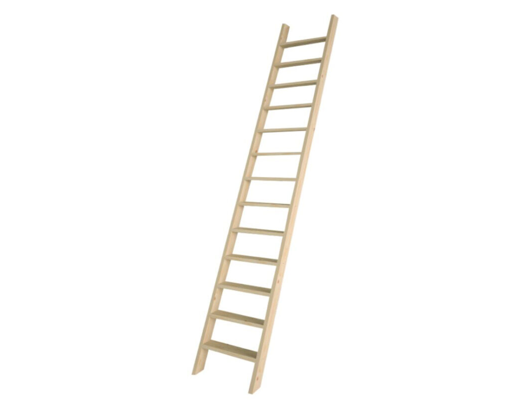 Molenaarstrap TRAX met leuning voor hoogte 275cm – Ruimtebesparende ...